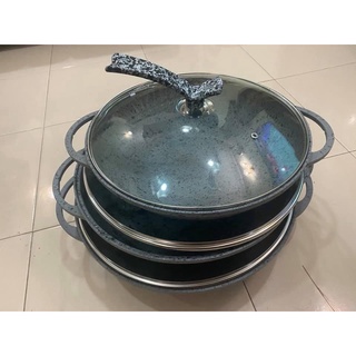 READY STOCK Kuali Batu Viral/kuali granite/kuali memasak/kuali batu ...