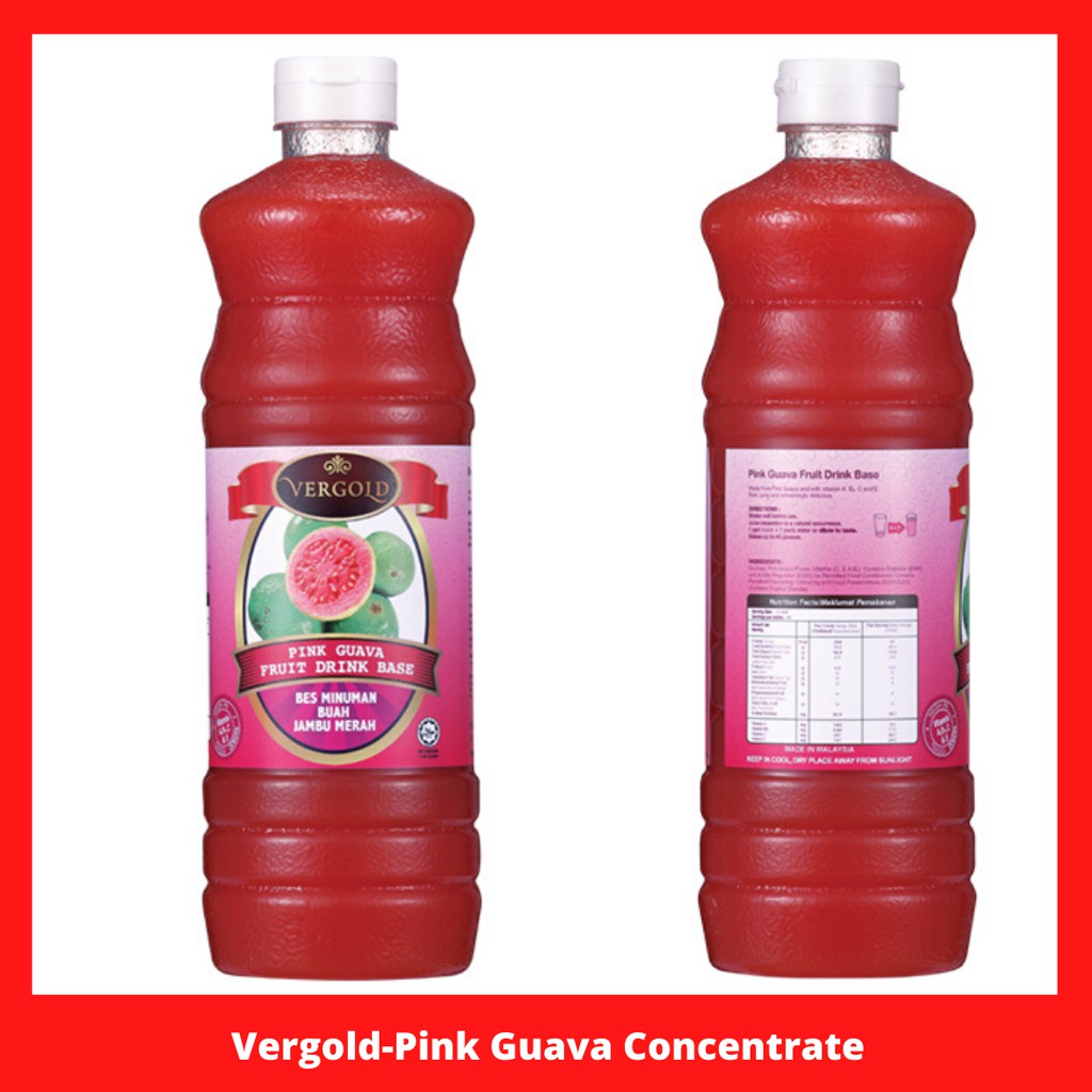 Vergold Jus Pekat Jambu Merah ( 1L ) | Shopee Malaysia
