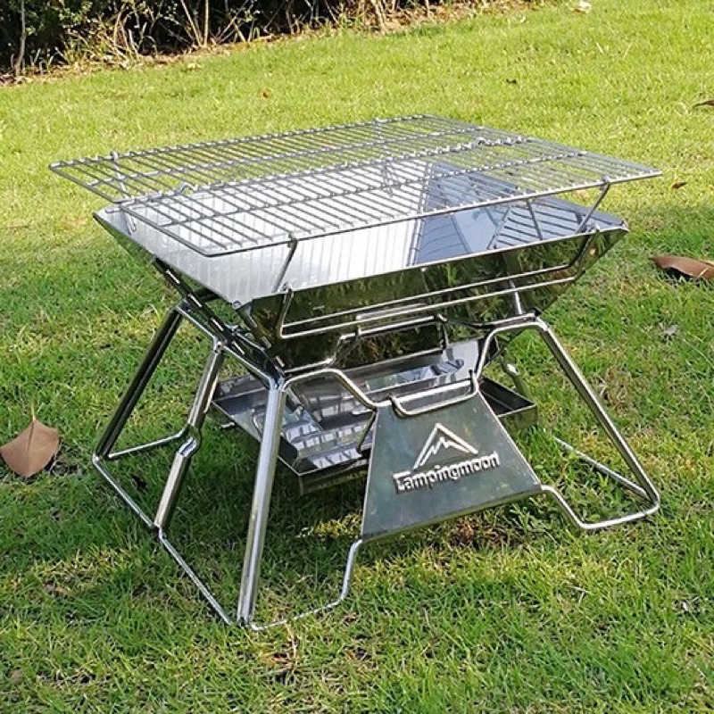 Campingmoon MT-2 Lightweight Collapsible Steel BBQ Stove 3-4 Person | Shopee Malaysia