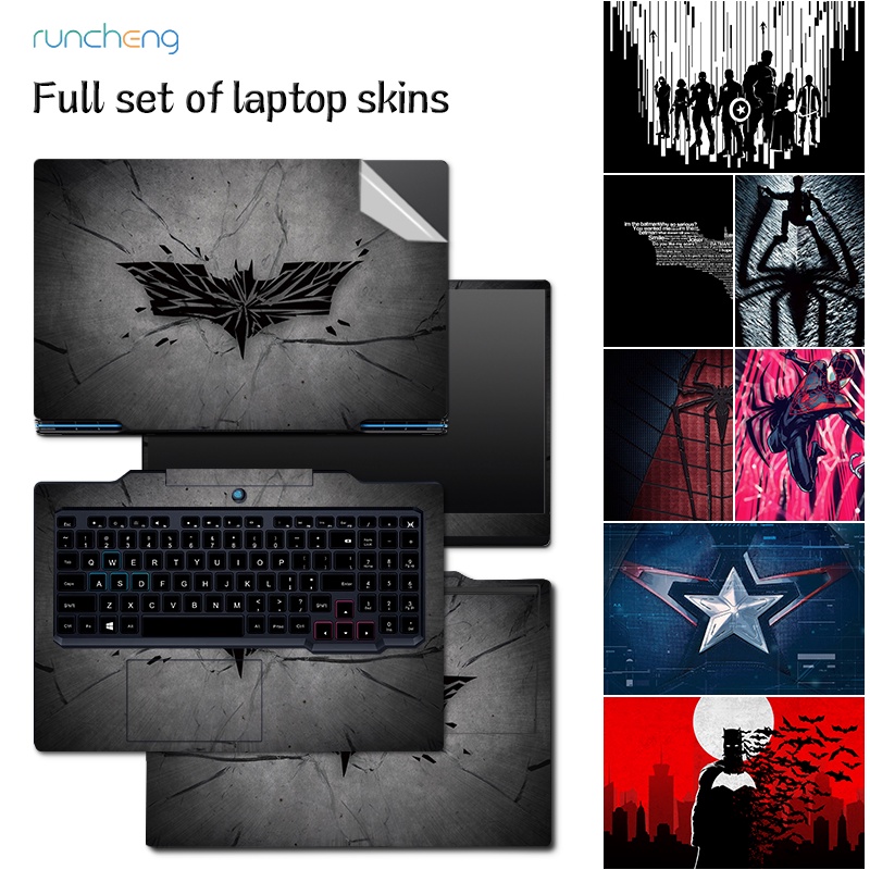 Marvel, Spiderman, Batman art pattern laptop sticker Notebook Skin is ...