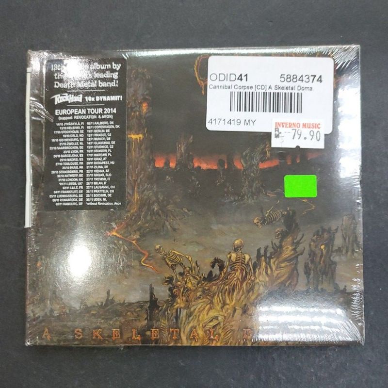 Cannibal Corpse - A Skeletal Domain (CD) | Shopee Malaysia