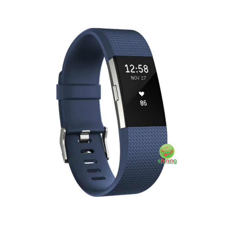 Fitbit Charge 2 Stainless Steel Tracker (Blue Band) (S Size) | Shopee ...
