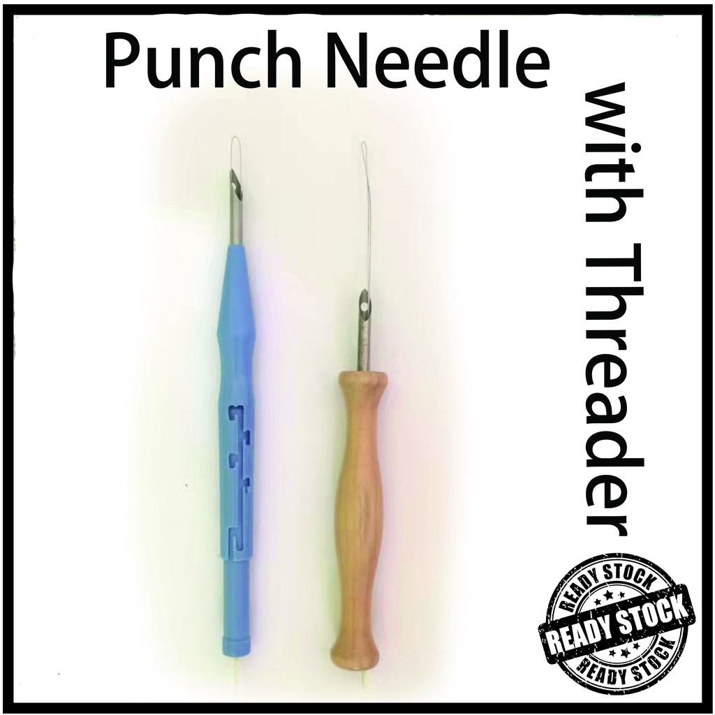 Adjustable Punch Needle Stitching Poke Embroidery Pen Wooden Poke Pen ...
