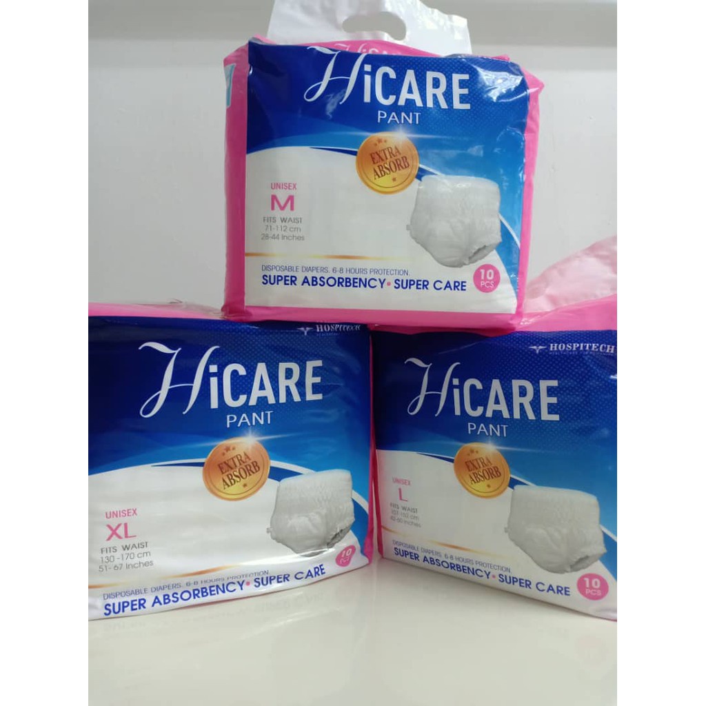Adult Diapers PANTS Hicare Adult Diapers Dewasa | Shopee Malaysia