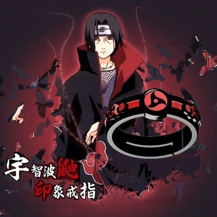 Uchiha Itachi Sharingan ring Naruto ring 925 silver anime adjustable ...