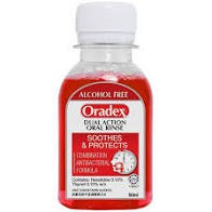 Oradex Dual Action Antiseptic Mouthwash 90ml (Red) | Shopee Malaysia