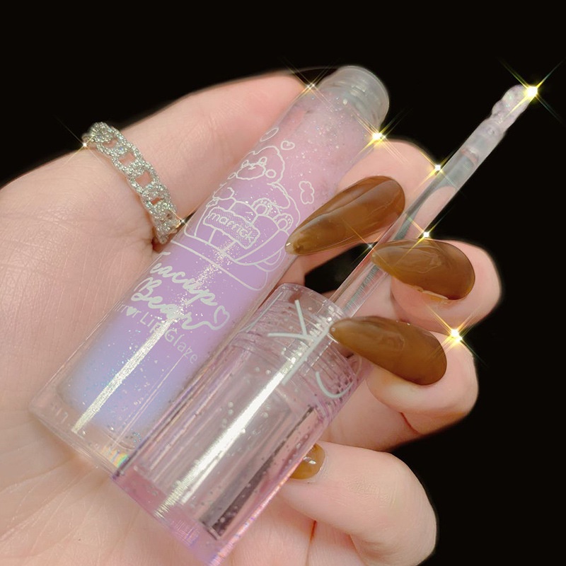 Maffick Teacup Bear Mirror Lip Glaze Lip Gloss Transparent Lip Gloss ...