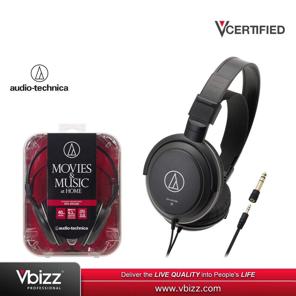 AUDIO TECHNICA ATH-AVC200 Over Ear Headphone (ATH AVC200) | Shopee Malaysia
