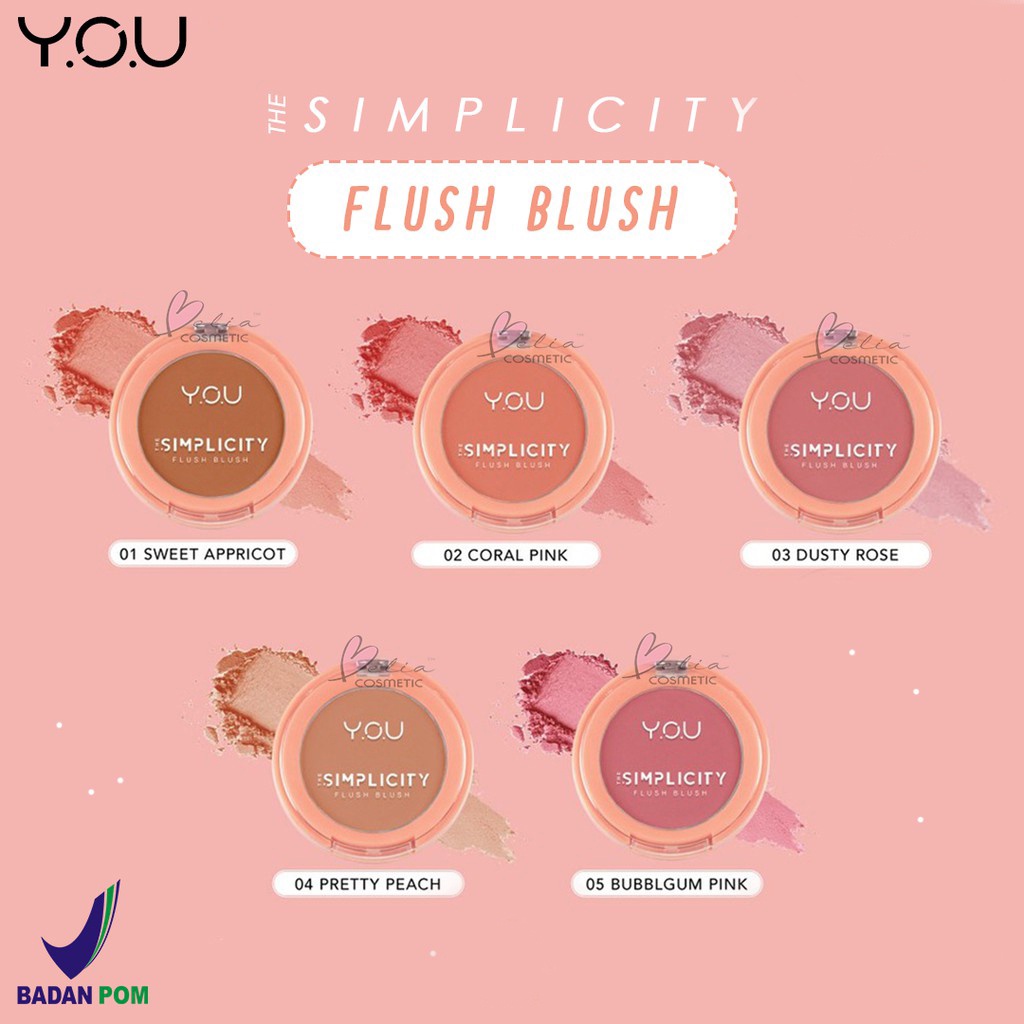 Openhere YOU The Simplicity Flush Blush 3.5g | Blush On Creamy Y.O.U ...