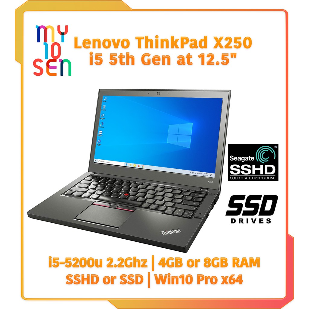 Ultrabook Lenovo ThinkPad X250 i5 5th Gen 8GB DDR3 RAM 240GB SSD ...