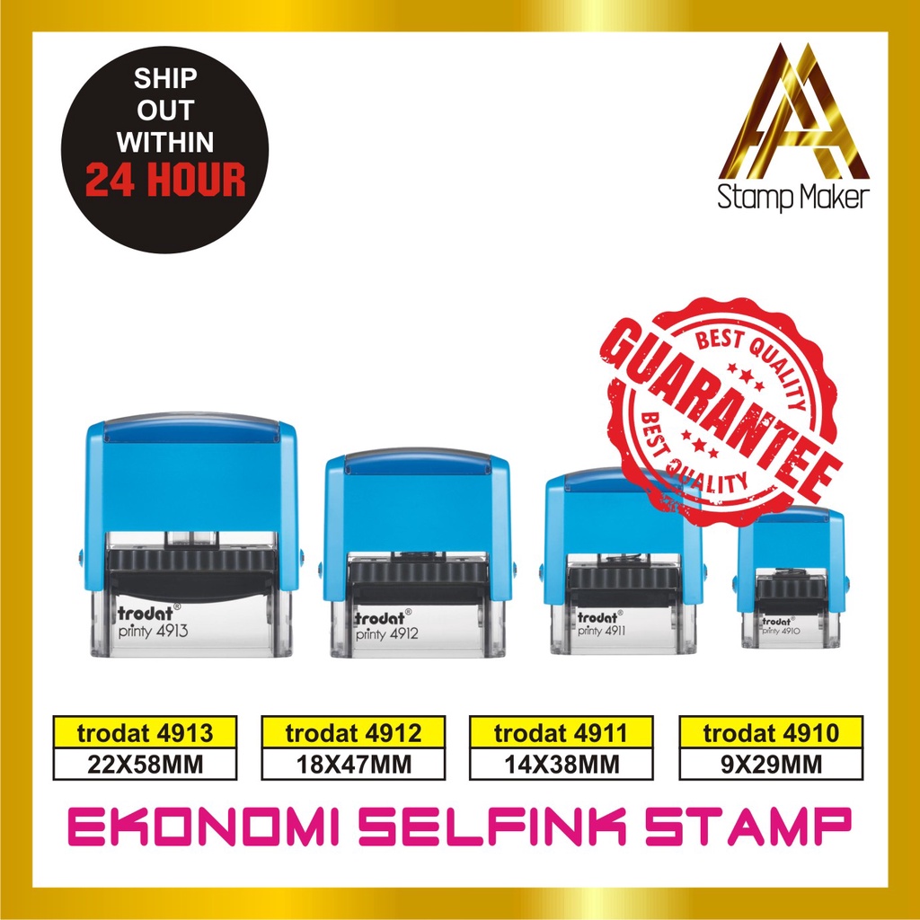 Trodat Cop Nama Stamp Chop Nama Rubber Stamp Name Stamp Chop Self Ink Stamp Pre Ink Stamp Cop ...