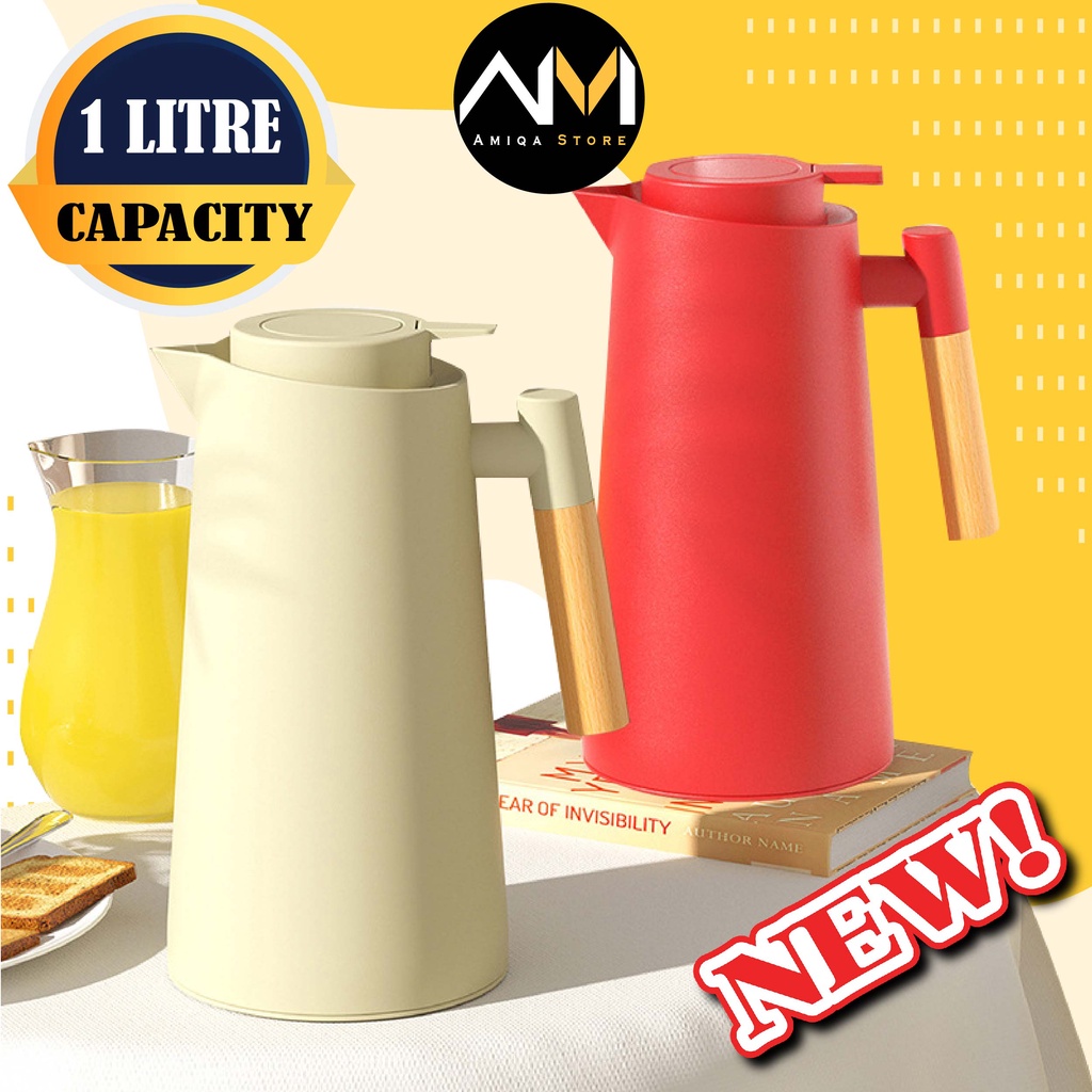 NEW Insulation Kettle 1 Litre (UPGRADE) Thermos Vacuum Flask Jug Bekas ...
