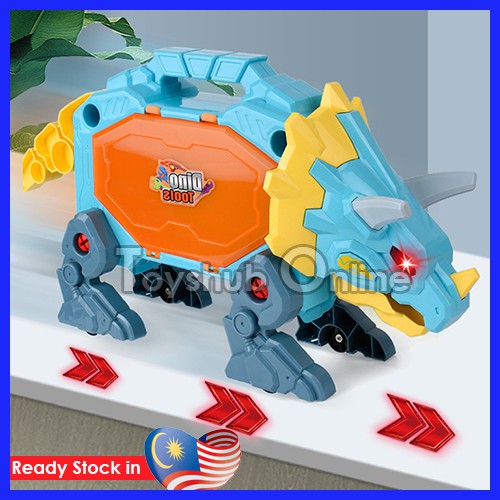 Dinosaur Toolbox with tool set Music Spray Sound Light Construction ...