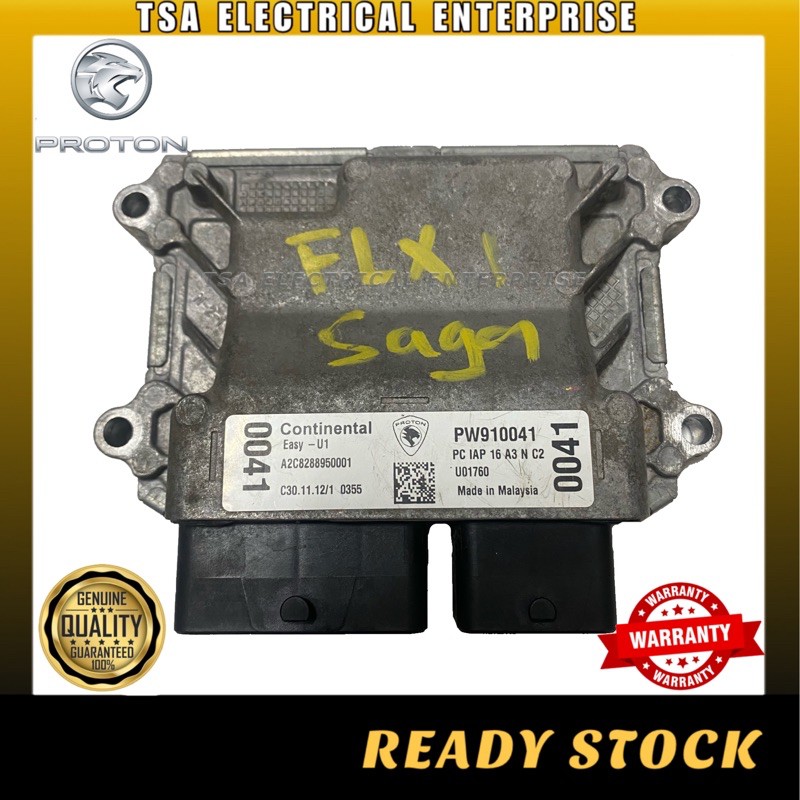 ECU Proton Saga FLX 1.6 - PW910041 [0041] ENGINE CONTROL UNIT | Shopee ...