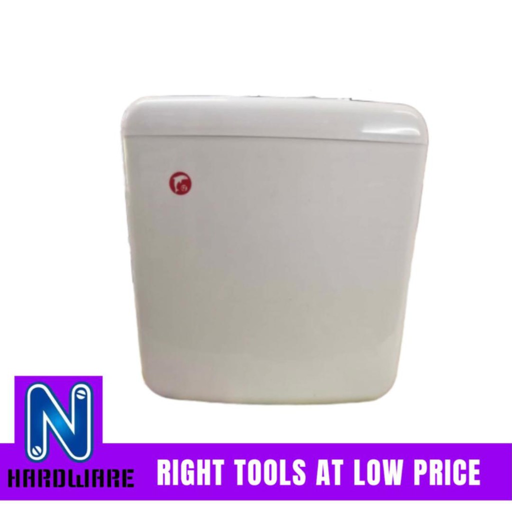 CJ BRAND PLASTIC CISTERN LOW LEVEL - PUSH BUTTON - SINGLE FLUSH - SIDE ...