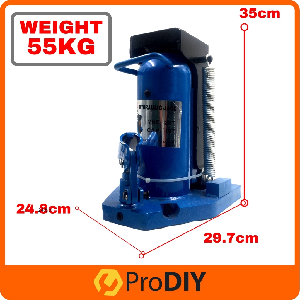 30Ton Heavy Duty Industrial Hydraulic Track Jack / Toe Jack Lift | PGMall