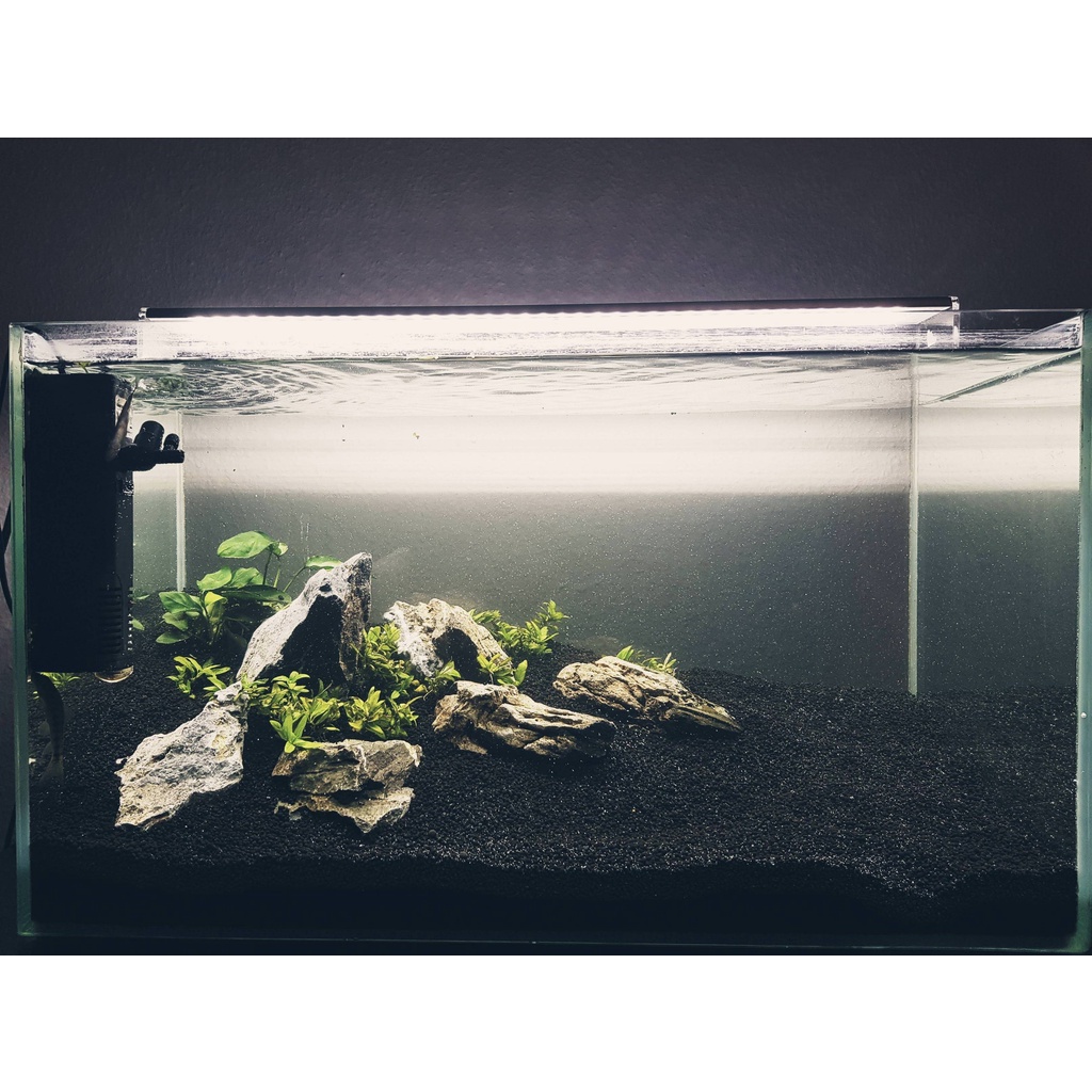 Aquarium black sand decoration gravel hitam ,aquarium tanah, ground ...