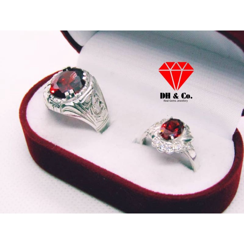(SET COUPLE)(SET NIKAH) SILVER 925 PERMATA SERAI @ZIRCONIA | Shopee ...