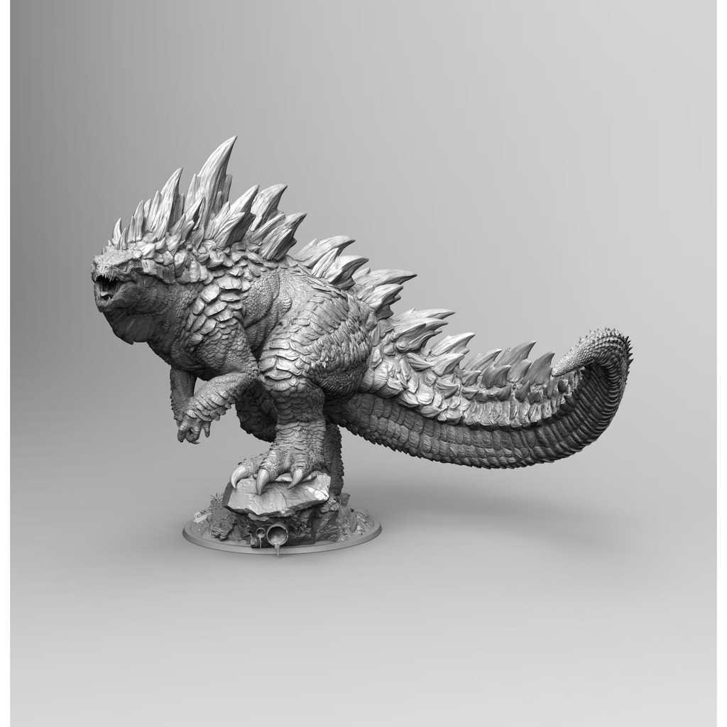 B014 - Legendary character design, The lightning creature Gojira, STL ...
