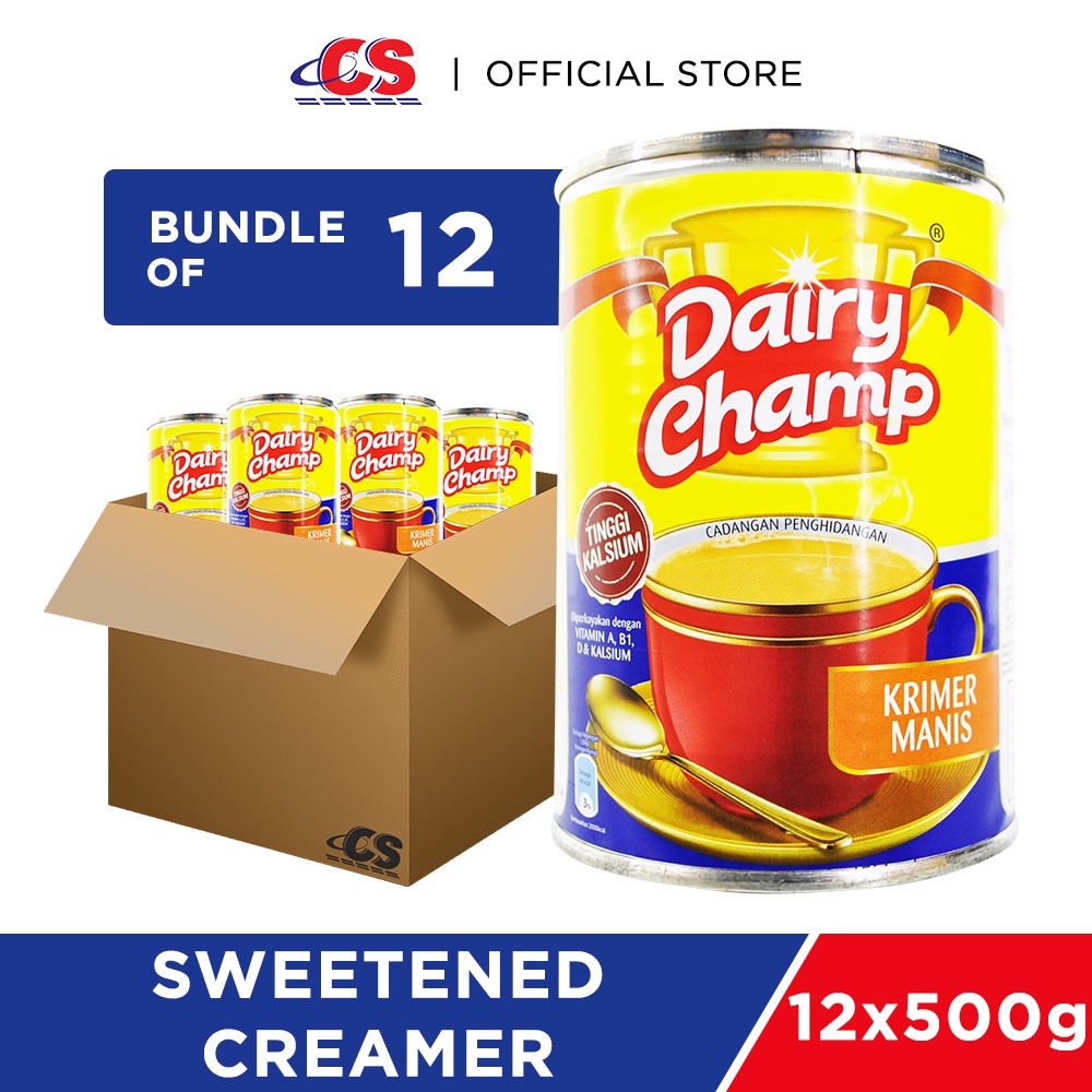 (BUNDLE) DAIRY CHAMP Sweetened Creamer 12x500g | Shopee Malaysia