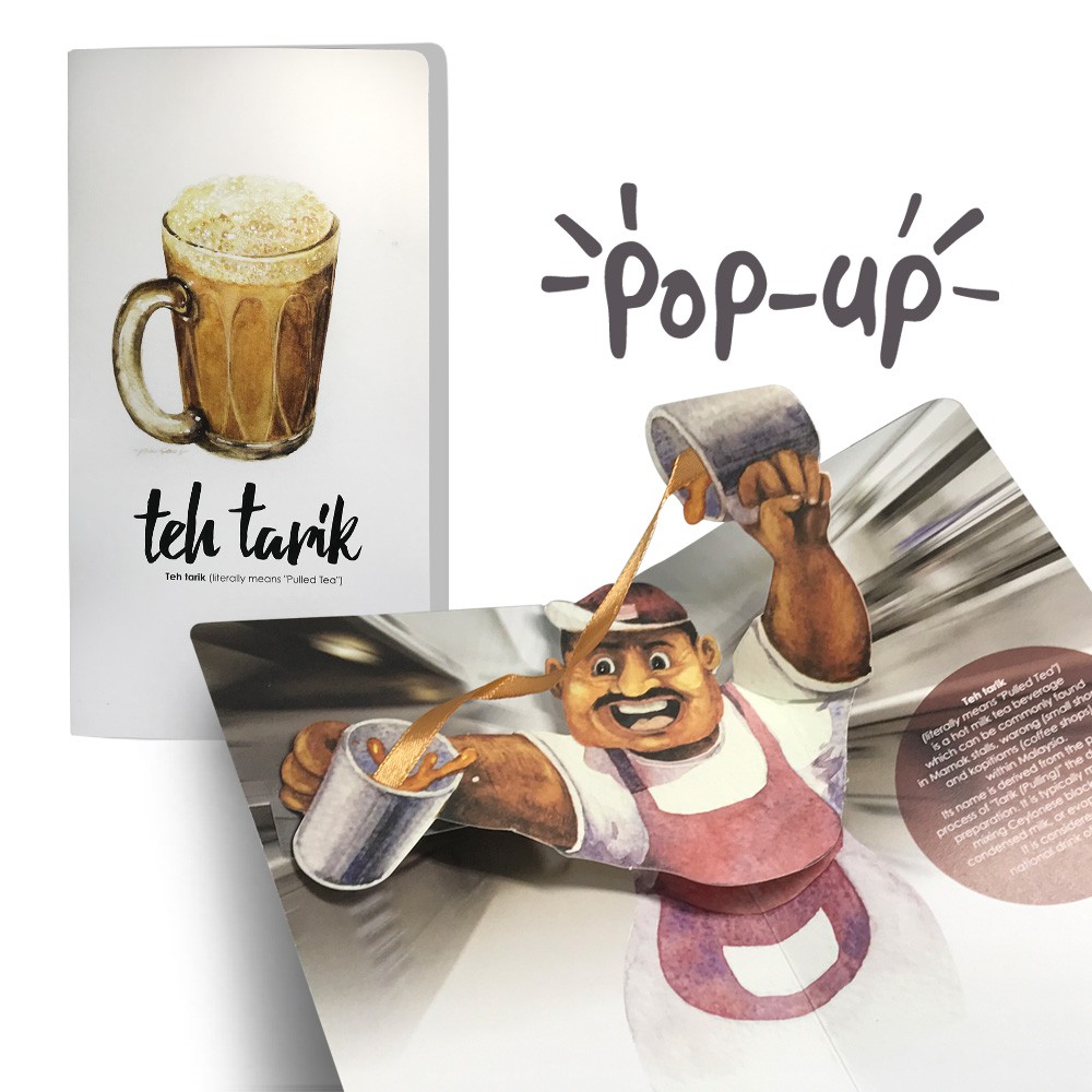 Malaysian Pop-Up Card (Long) - Teh Tarik | Shopee Malaysia