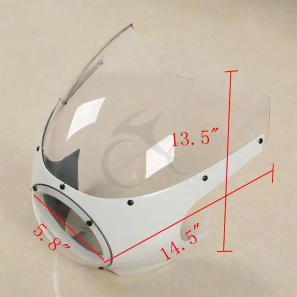 ABS Cafe Racer Headlight Fairing Windscreen For Harley Sportster XL ...