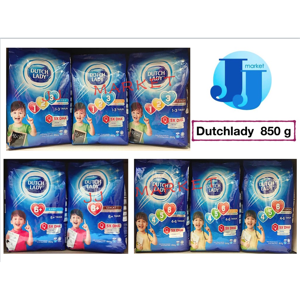 DUTCH LADY 123/456/6+ ( 850G /900G) JUL-SEP 2022 | Shopee Malaysia