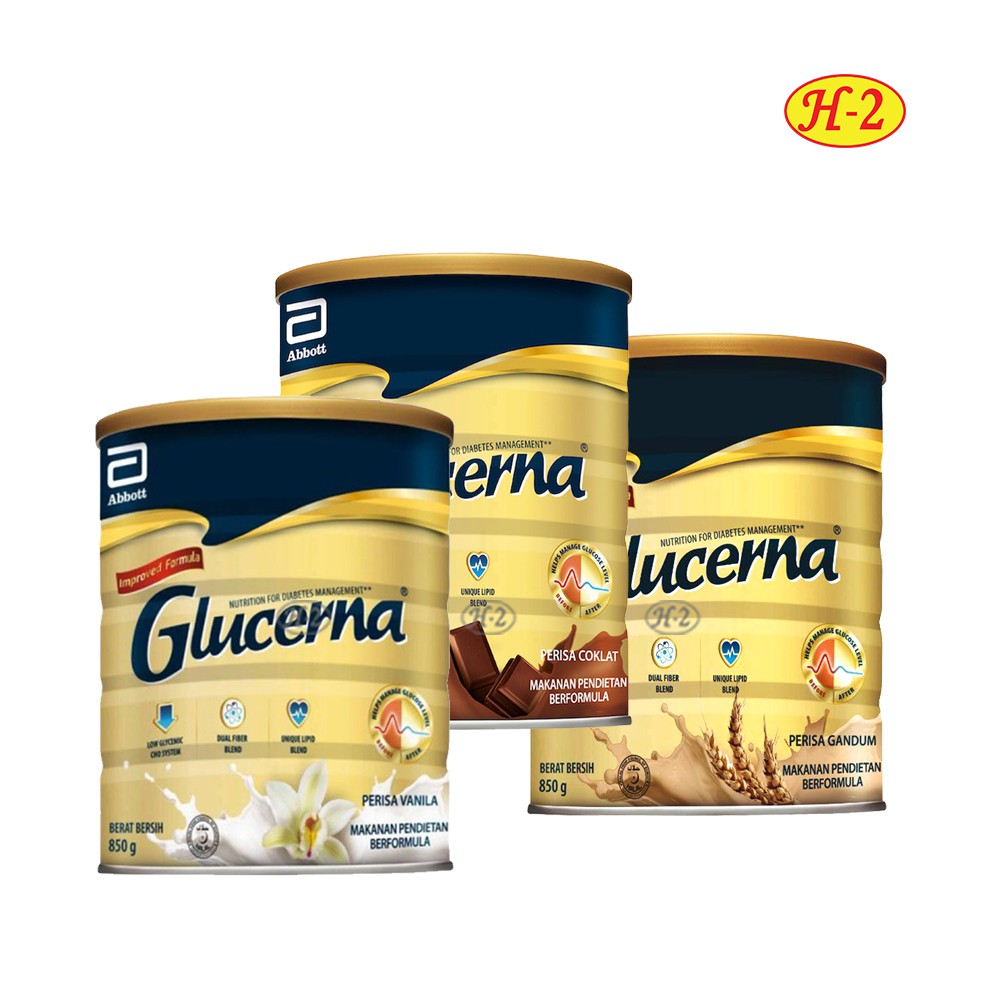 Glucerna Vanila / Wheat / Chocolate Complete & Balanced Nutrition (850g ...