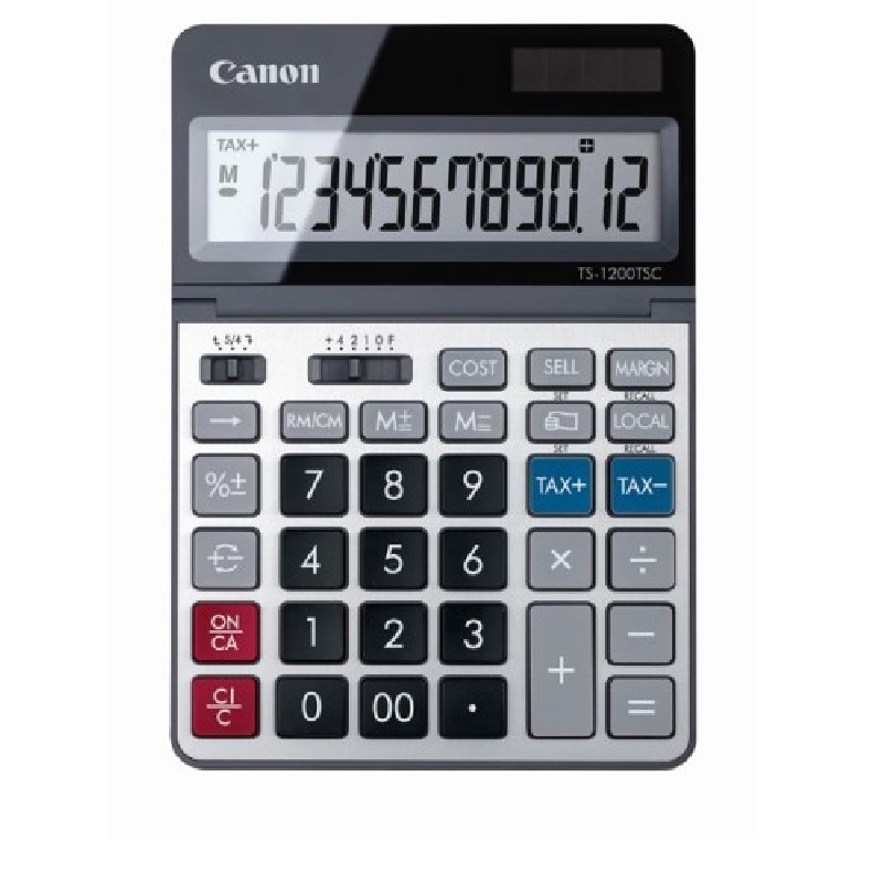 Canon Calculator| Canon TS-1200TSC 12D Desktop Calculator- Tax ...