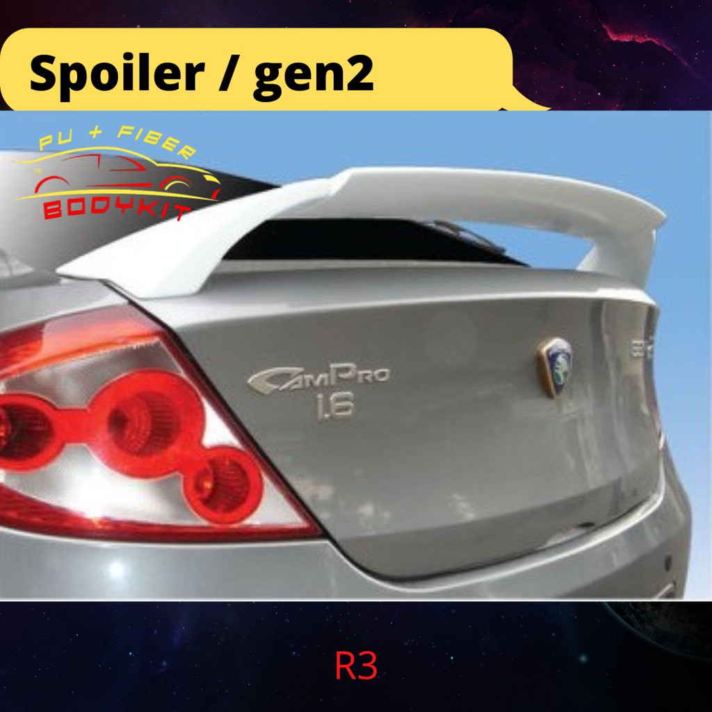 PROTON GEN2 SPOILER R3 ,MUGEN & OEM WITH LED | Shopee Malaysia