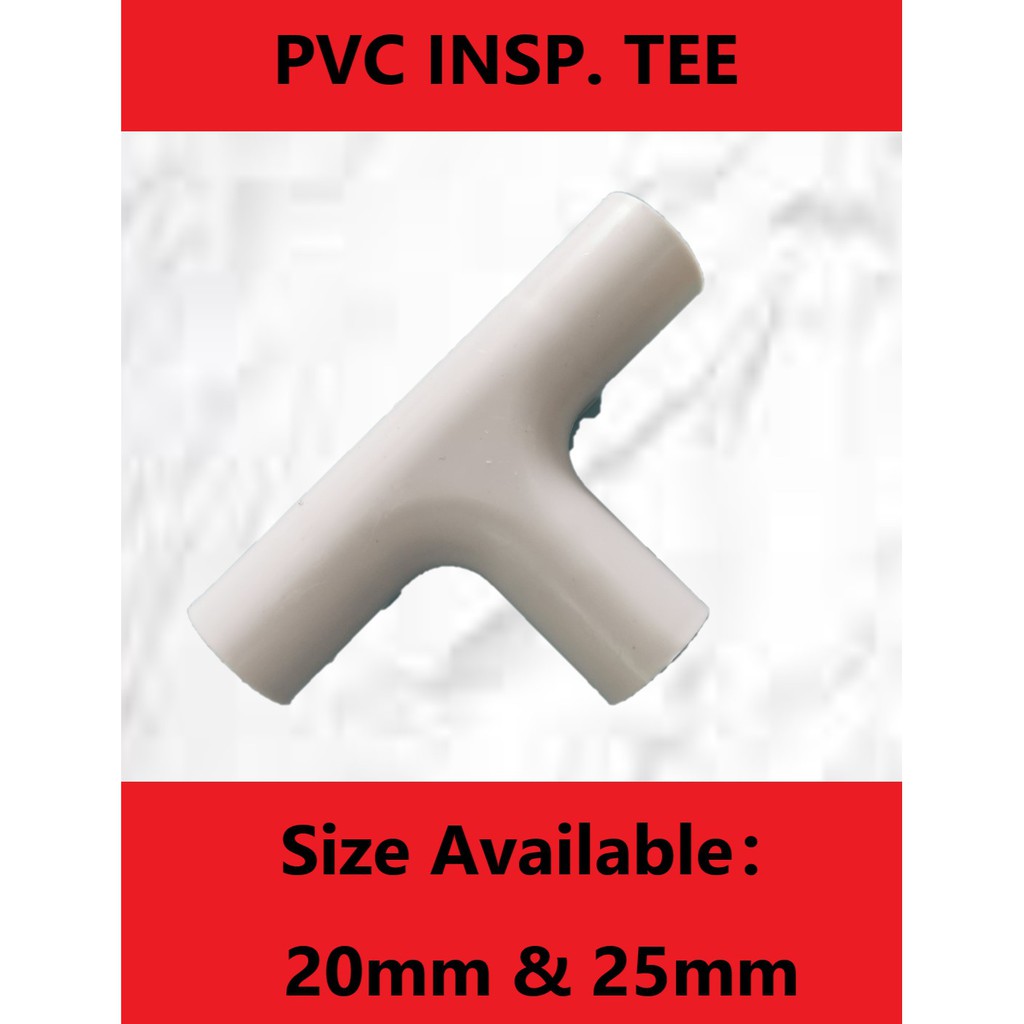 20mm & 25mm PVC INSP. TEE for PVC Pipe & DIY Works | Shopee Malaysia