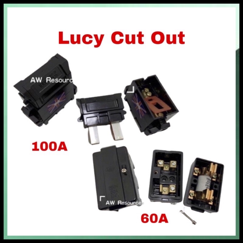 [TNB] LUCY 60A 100A 250V / 415V Cut Out Unit With Fuse | Shopee Malaysia