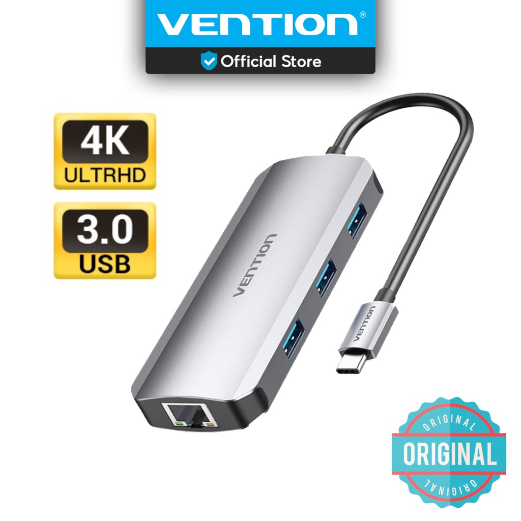 Vention USB C Hub 6 in 1 USB Type C Converter with 4K HDMI 3 USB 3.0 ...