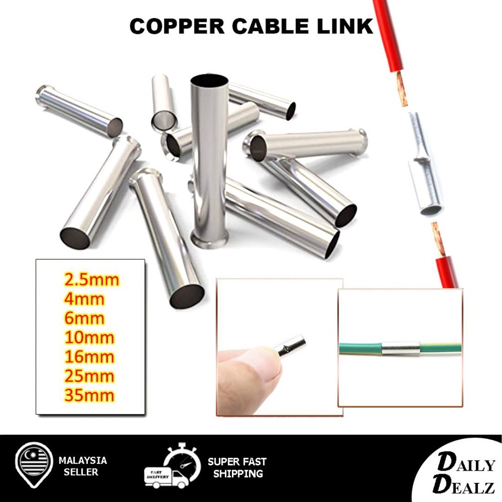 Sino Tinned Copper Cable Link - 2.5mm/4mm/6mm/10mm/16mm/25mm/35mm [High ...