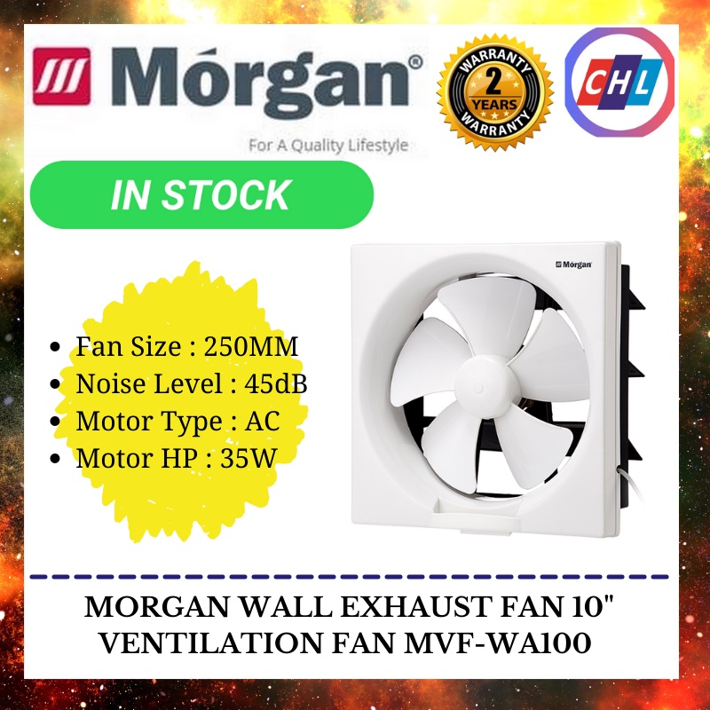 MORGAN WALL EXHAUST FAN 10" VENTILATION FAN MVF-WA100 - MORGAN MALAYSIA ...