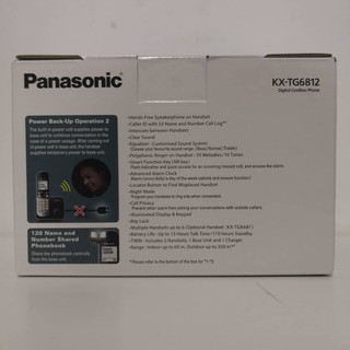 PANASONIC DECT Phone KX-TG6812 KX-TG6812 TWIN pack Wireless Cordless Phone Office House | Shopee ...