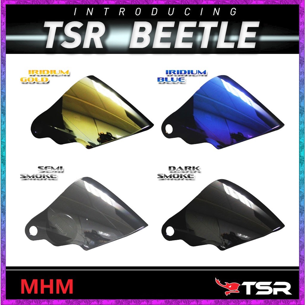 TSR HELMET VISOR / TSR BETTLE VISOR V SHAPE VISOR / X DOT LASER HELMET ...