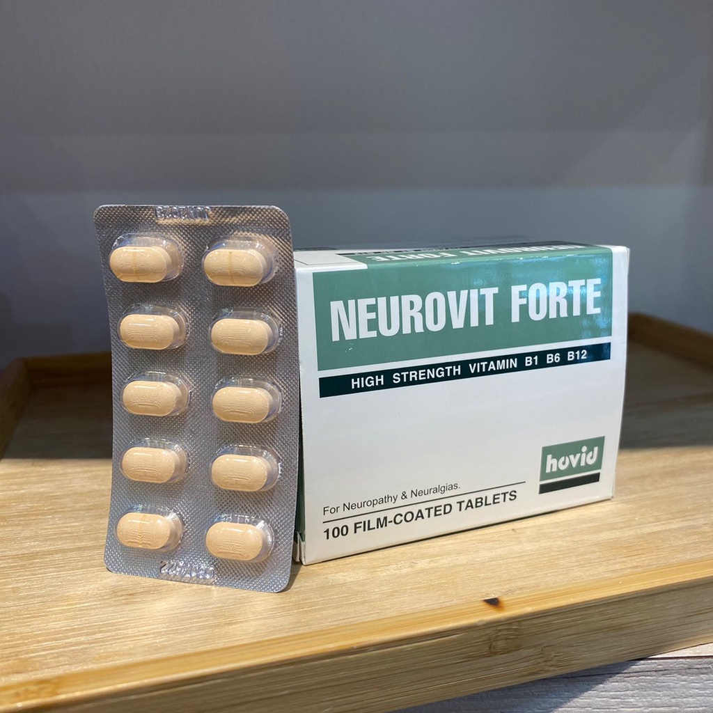 Hovid Neurovit Forte Vitamin B1 B6 B12 (100 Tablets) | Shopee Malaysia