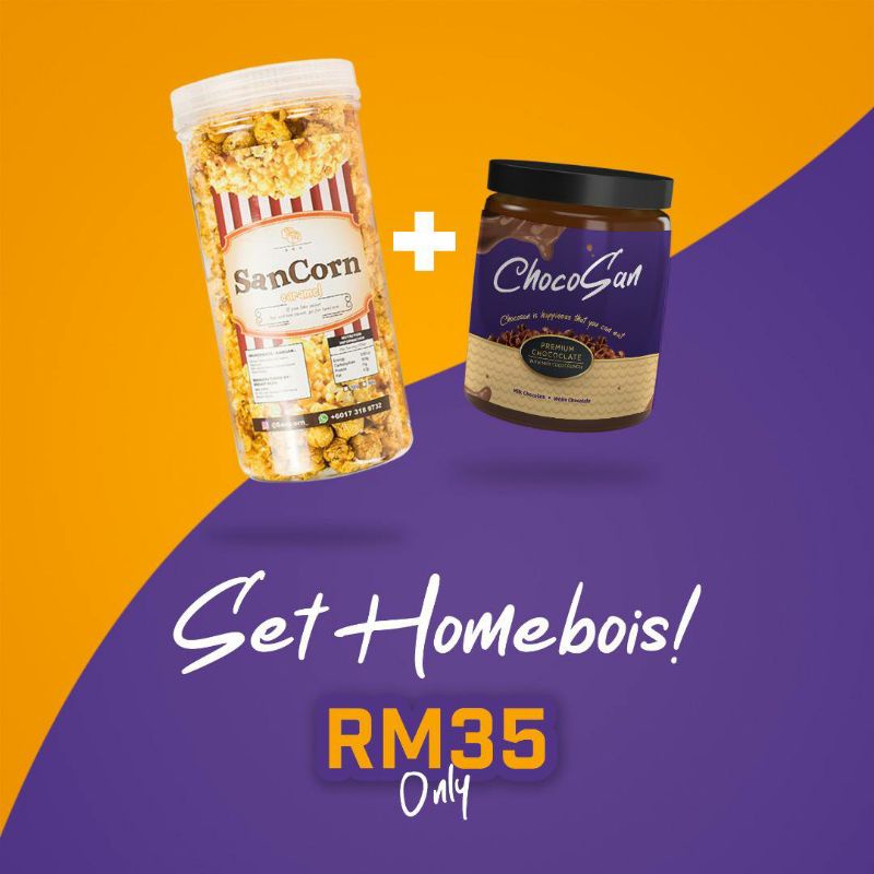 Homebois set (Sancorn + Chocosan) | Shopee Malaysia