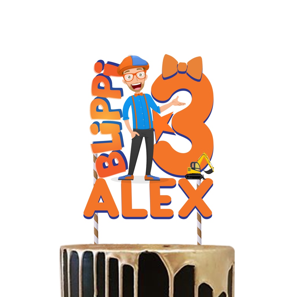 BLIPPI CAKE TOPPER BIRTHDAY | Shopee Malaysia