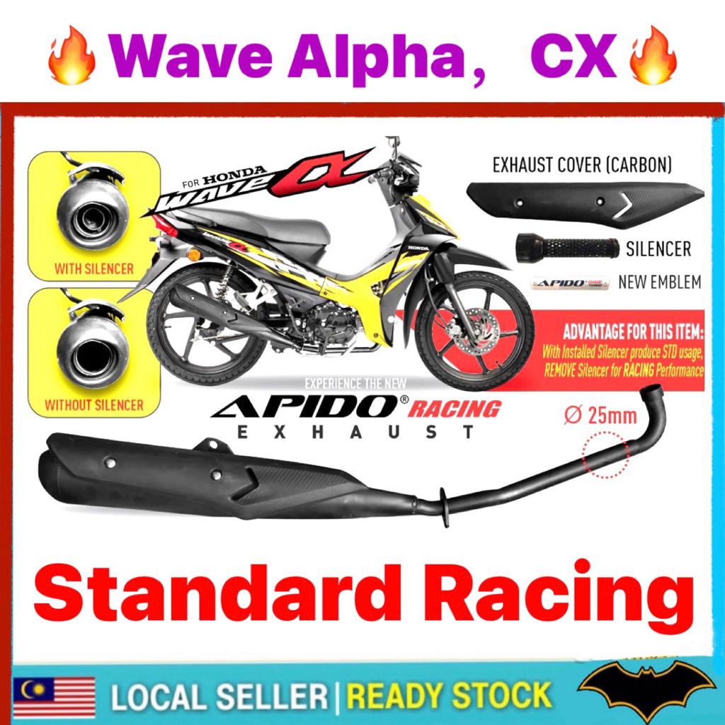 HONDA W-CX ALPHA RACING EXHAUST (A-CLASS) WAVE ALPHA CX CX110 RACING ...