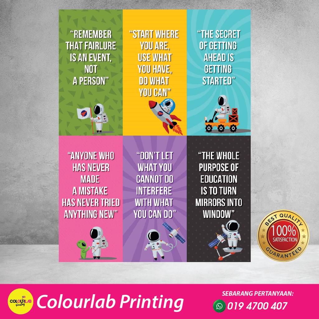 Banner Keceriaan Sekolah (Kata motivasi english) | Shopee Malaysia