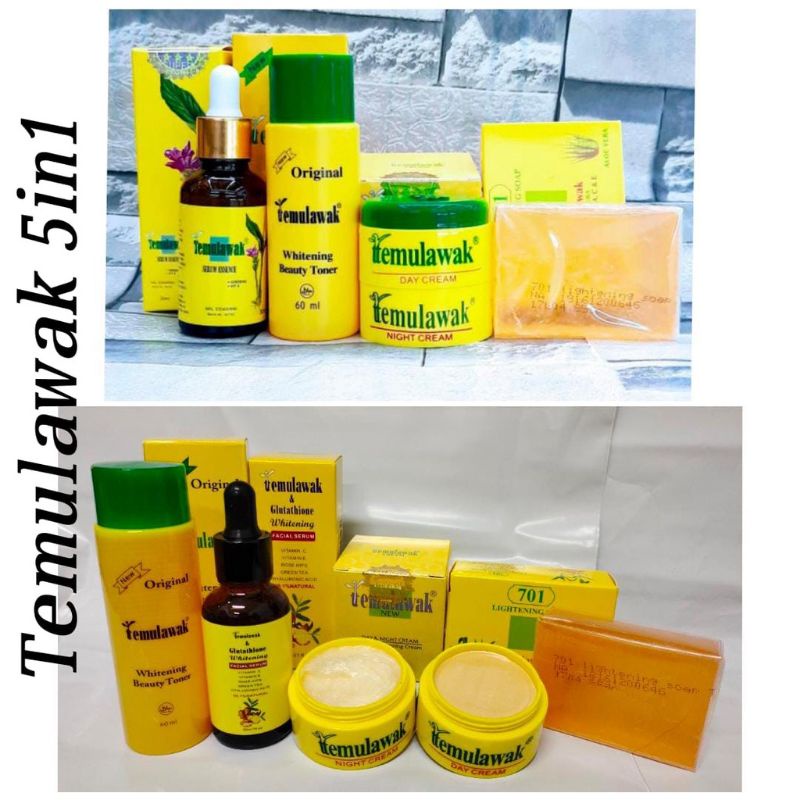Orignal 5in1 temulawak set Day&Night Cream,Sabun & toner | Shopee Malaysia