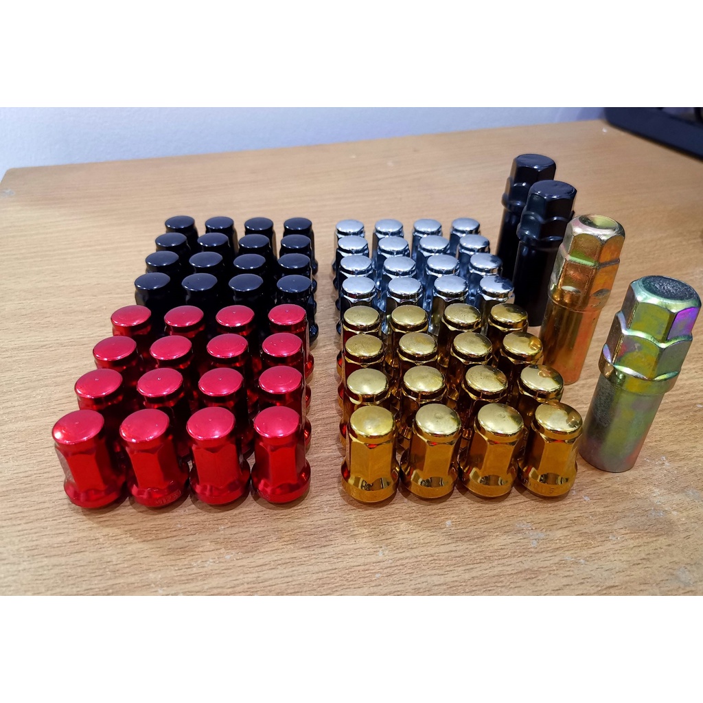 Sport Rim nut Skru Tayar Kereta Heptagon Nut (M12X1.5) -RED/Nut Tayar ...