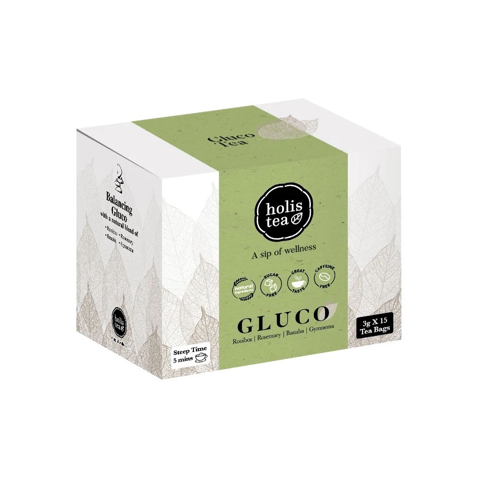 HOLISTEA GLUCO TEA (3g x 15 sachet) BY ORGANIC FIELDS | Shopee Malaysia