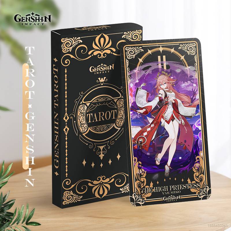 Csp Genshin Impact Tarot Card 22pcs/set Beelzebul Miko Kazuha Anime ...