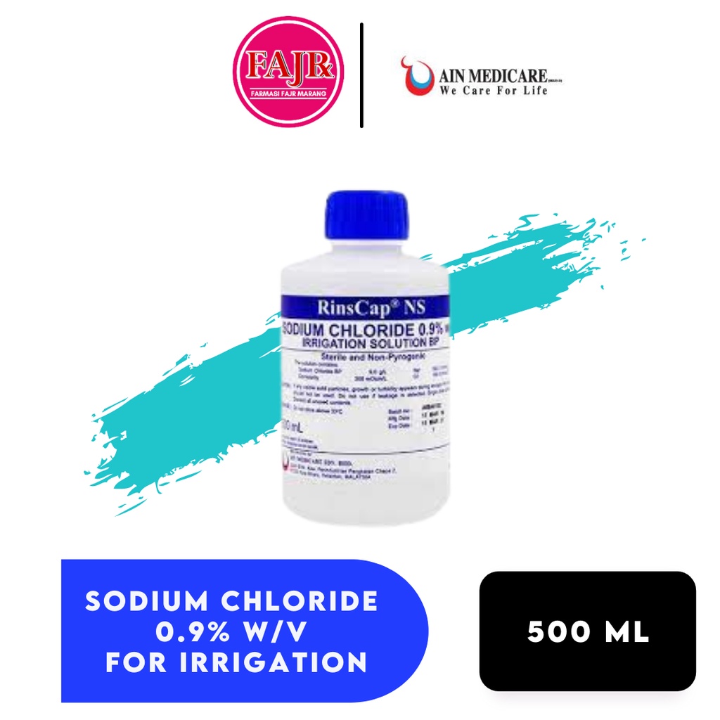 RINSCAP NS Sodium Chloride 0.9% Irrigation Solution BP 500ml | Shopee ... RINSCAP NS Sodium Chloride 0.9% Irrigation Solution BP 500ml | Shopee ...