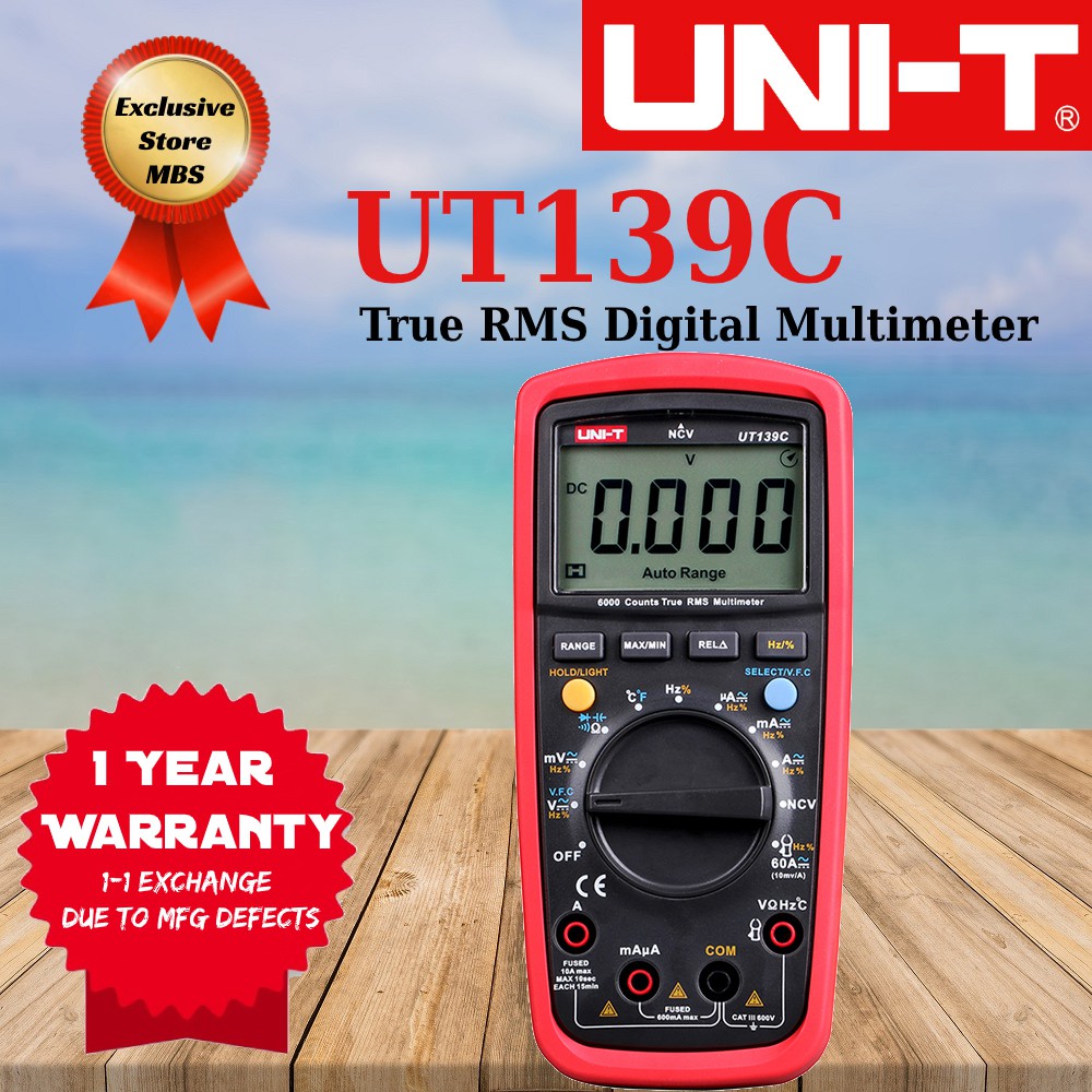UNI-T UT139C True RMS Digital Multimeter | Shopee Malaysia