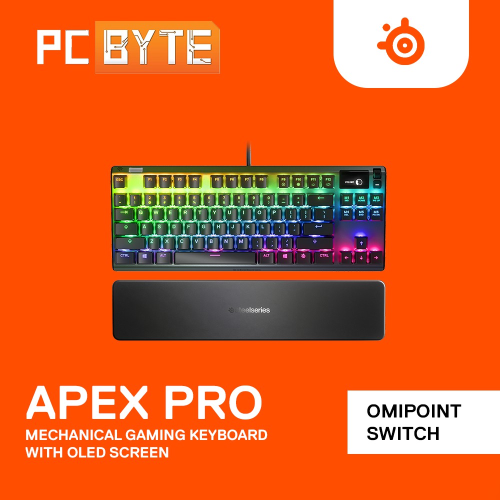 SteelSeries Apex Pro RGB Gaming Mechanical Keyboard With OmniPoint ...