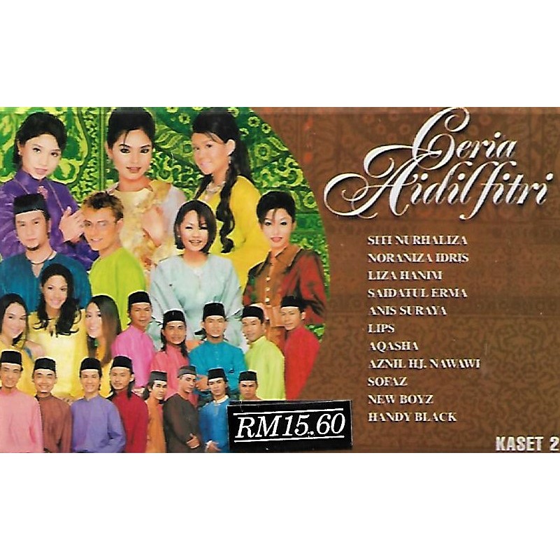 Ceria Aidilfitri VOL.2 ( Hari Raya Cassette / Kaset Tape ) [ Siti Nurhaliza Noraniza Idris Liza ...